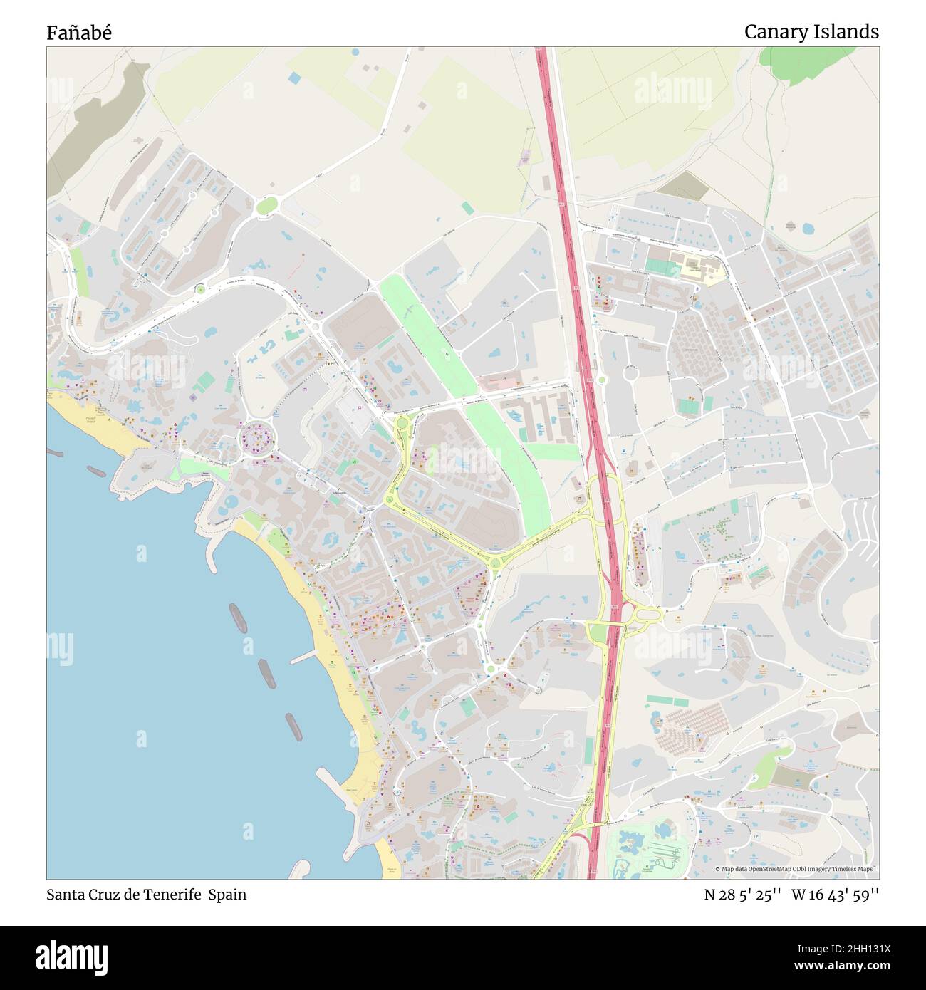 Fañabé, Santa Cruz de Teneriffa, Spanien, Kanarische Inseln, N 28 5' 25 ...
