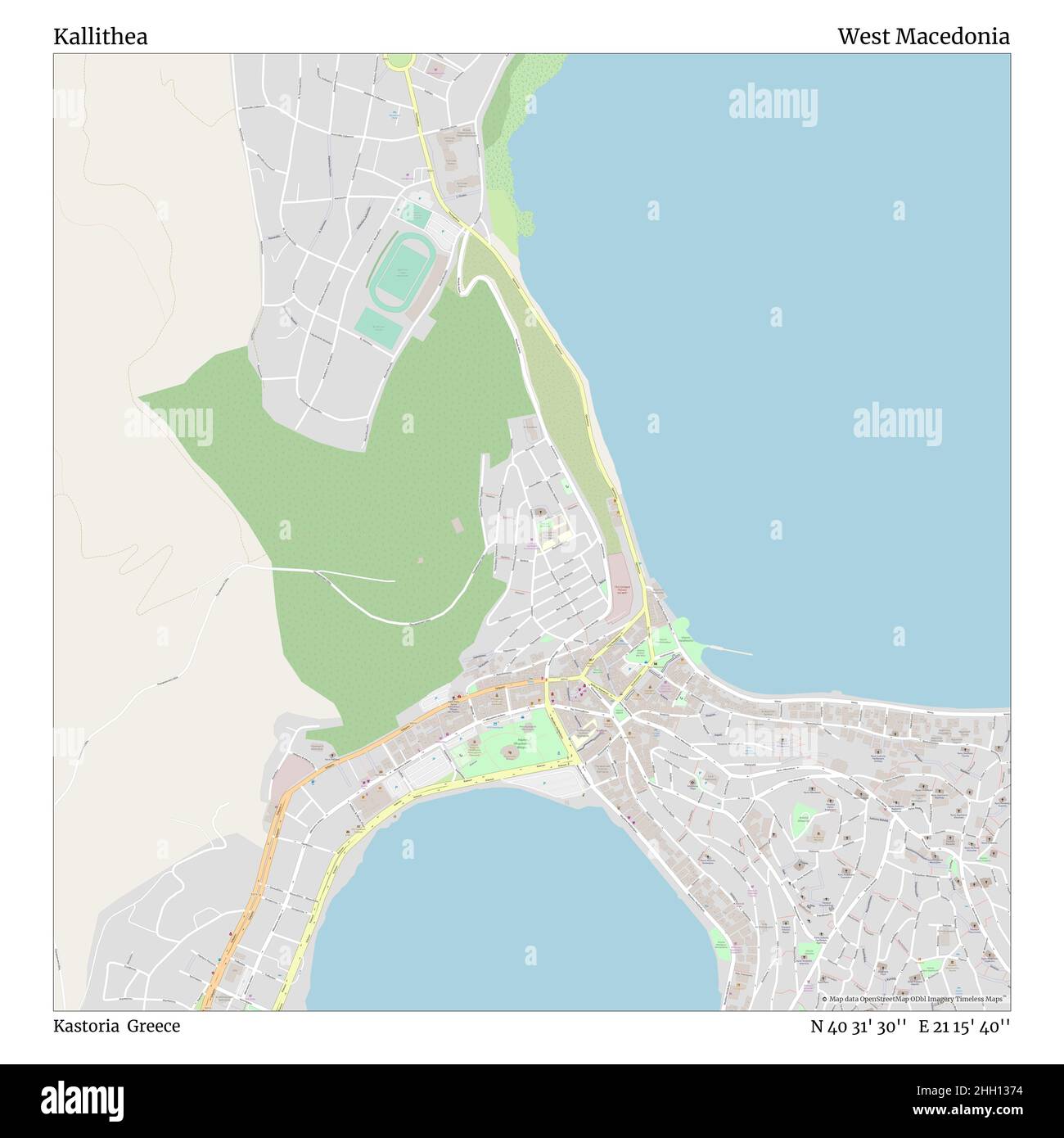 Kallithea, Kastoria, Griechenland, Westmakedonien, N 40 31' 30'', E 21 ...