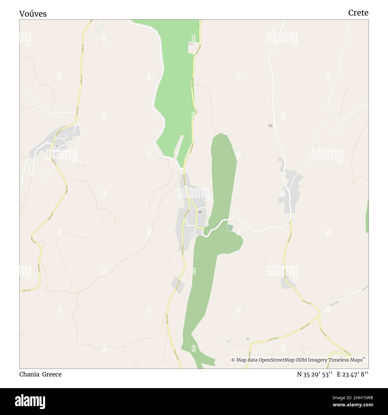 Voúves, Chania, Griechenland, Kreta, N 35 29' 53'', E 23 47' 8'', map ...