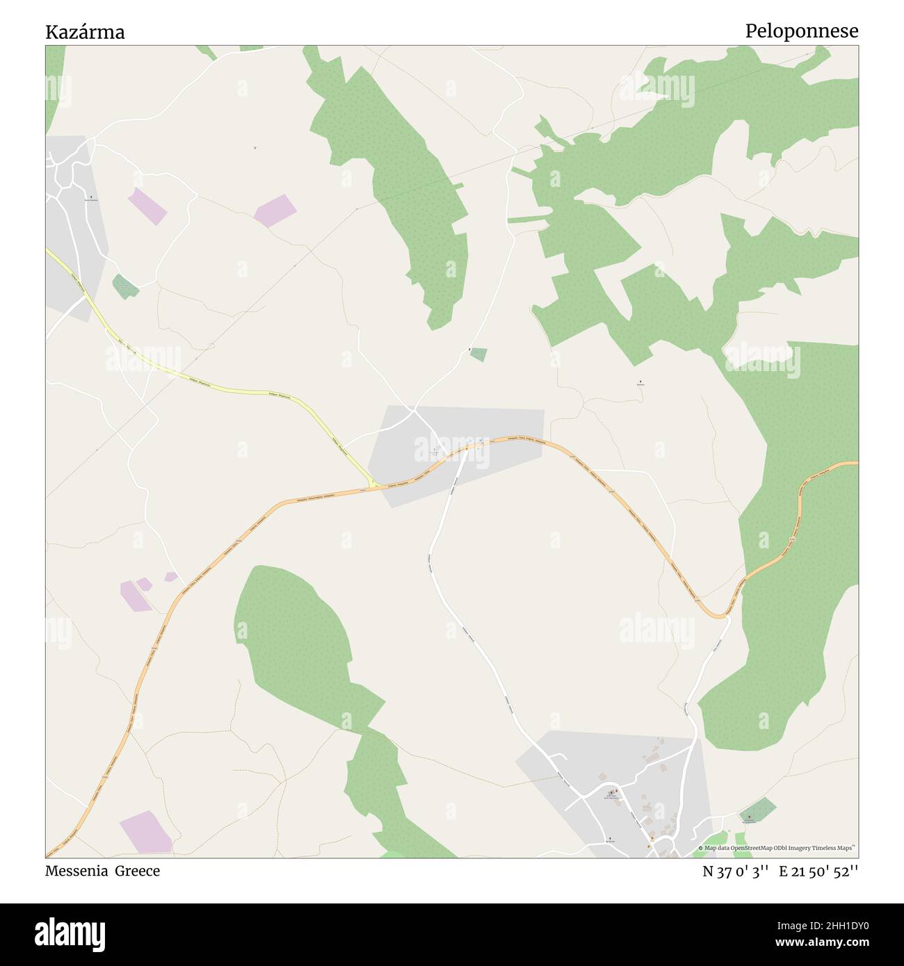 Kazárma, Messenia, Griechenland, Peloponnes, N 37 0' 3'', E 21 50' 52 ...