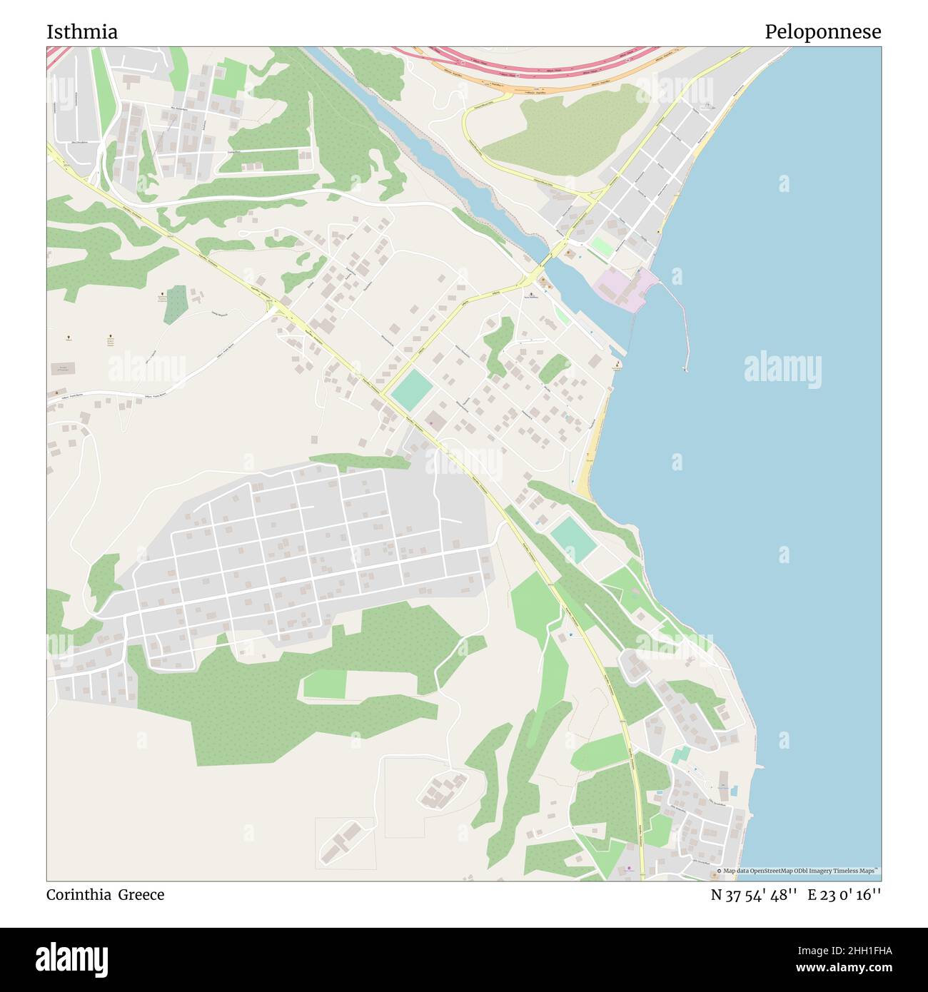 Isthmia, Corinthia, Griechenland, Peloponnes, N 37 54' 48'', E 23 0' 16 ...