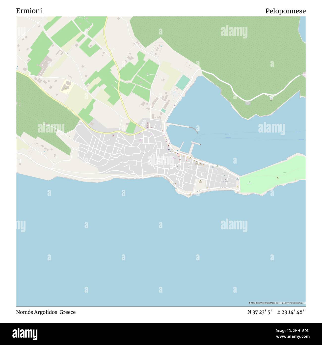 Ermioni, Nomós Argolídos, Griechenland, Peloponnes, N 37 23' 5'', E 23 ...