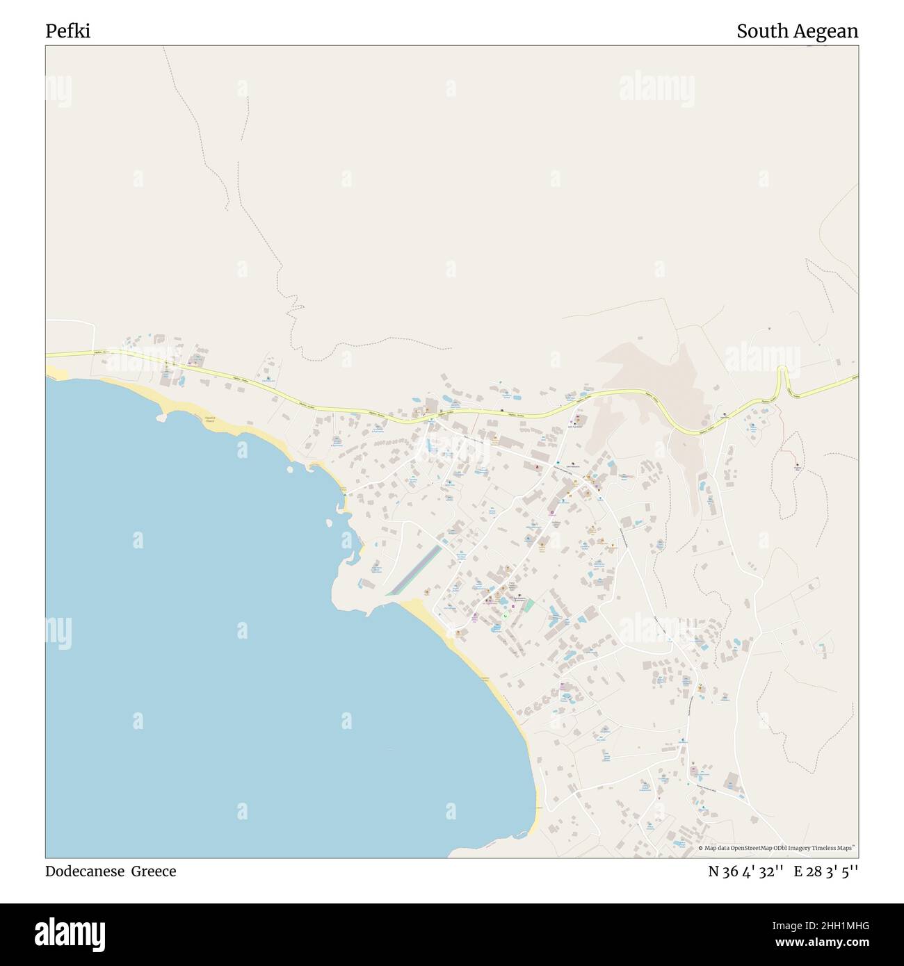 Pefki, Dodekanes, Griechenland, Südägäis, N 36 4' 32'', E 28 3' 5 ...