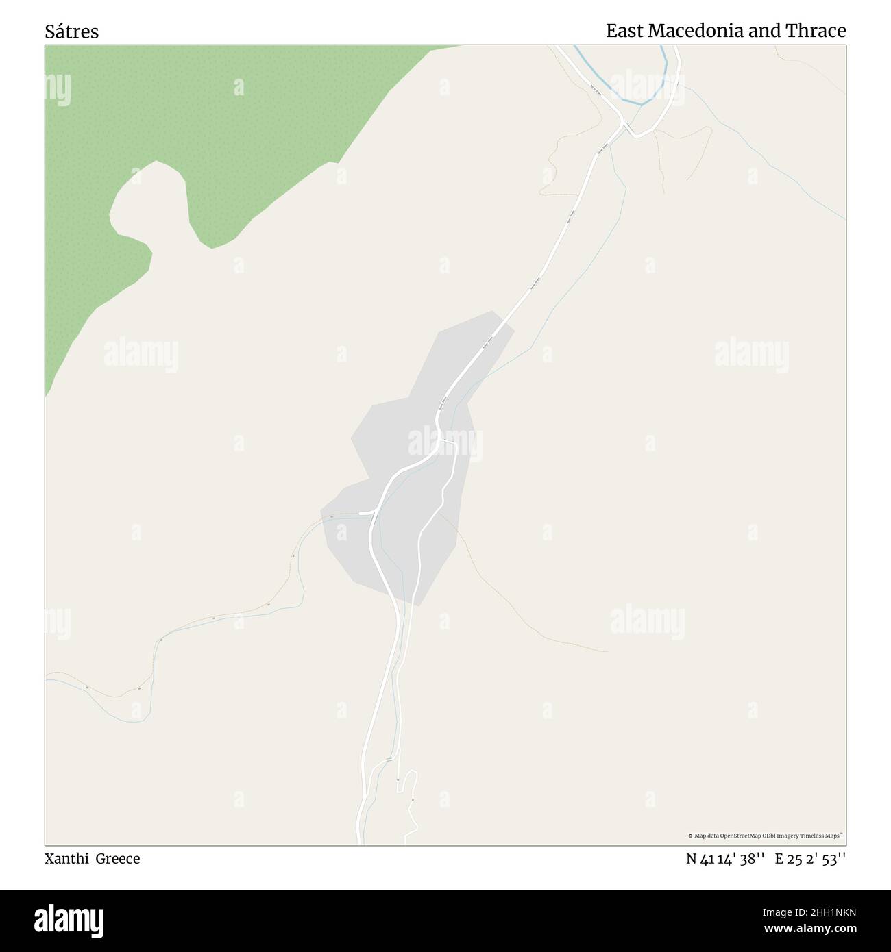 Sátres, Xanthi, Griechenland, Ostmakedonien und Thrakien, N 41 14' 38 ...