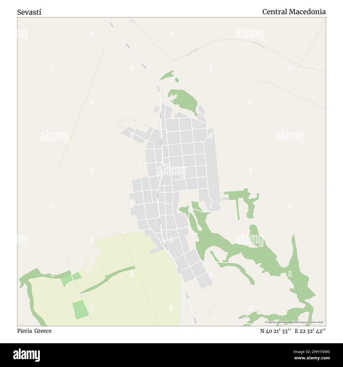 Sevastí, Pieria, Griechenland, Zentralmakedonien, N 40 21' 33'', E 22 ...