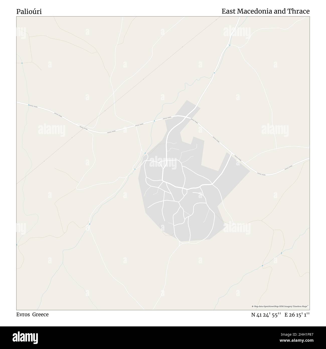 Palioúri, Evros, Griechenland, Ostmakedonien und Thrakien, N 41 24' 55 ...