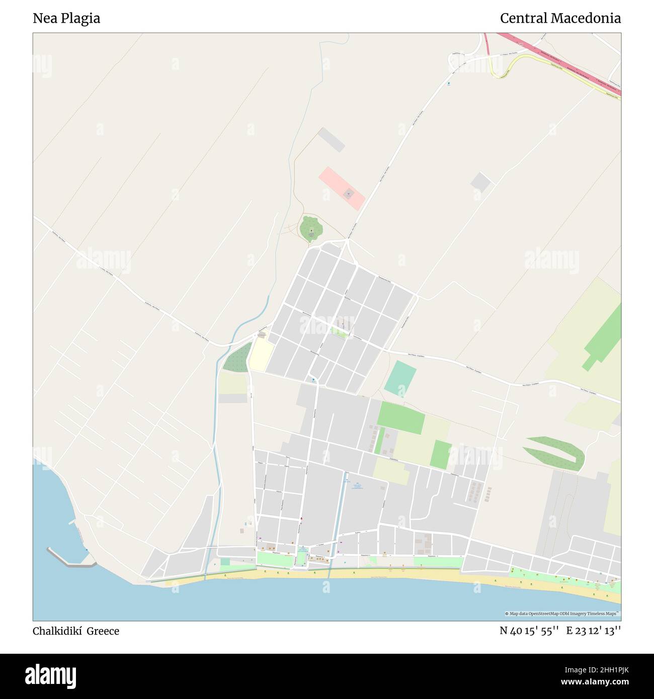 Nea Plagia, Chalkidikí, Griechenland, Zentralmakedonien, N 40 15' 55 ...