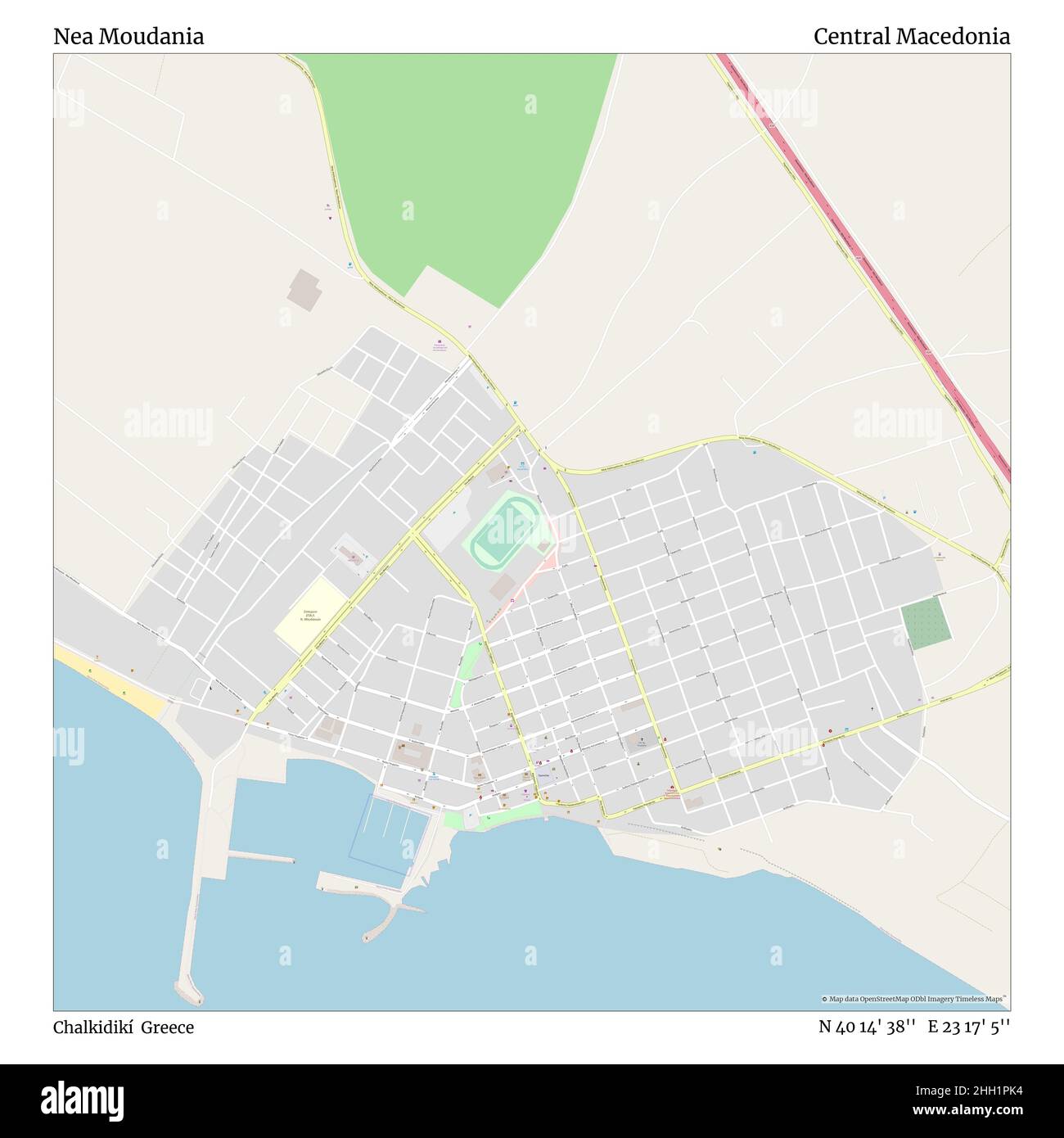 Nea Moudania, Chalkidikí, Griechenland, Zentralmakedonien, N 40 14' 38 ...