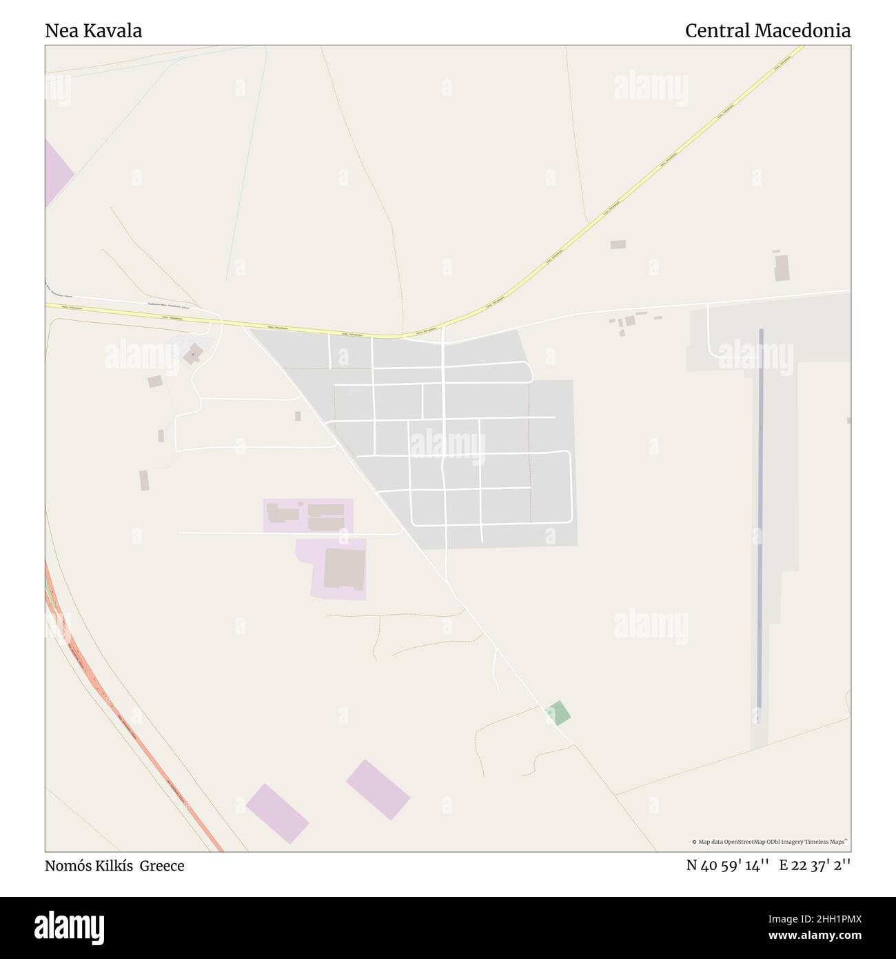 Nea Kavala, Nomós Kilkís, Griechenland, Zentralmakedonien, N 40 59' 14 ...