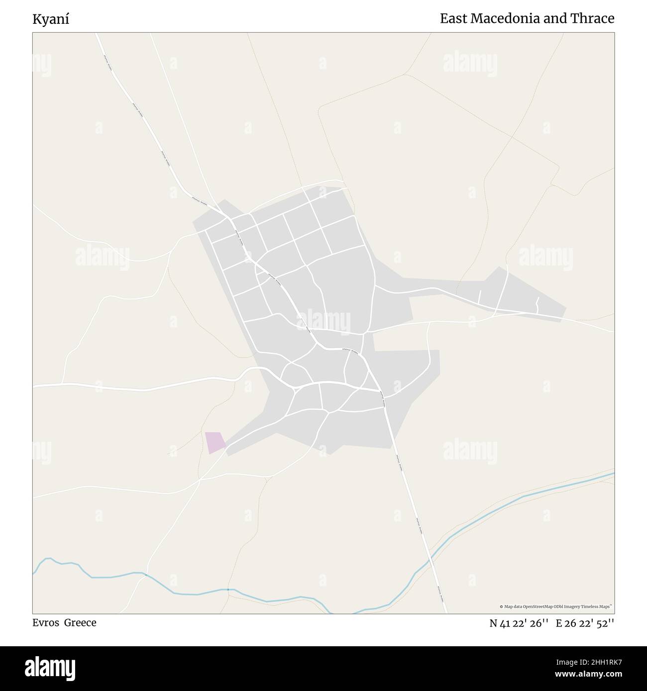 Kyaní, Evros, Griechenland, Ostmakedonien und Thrakien, N 41 22' 26 ...