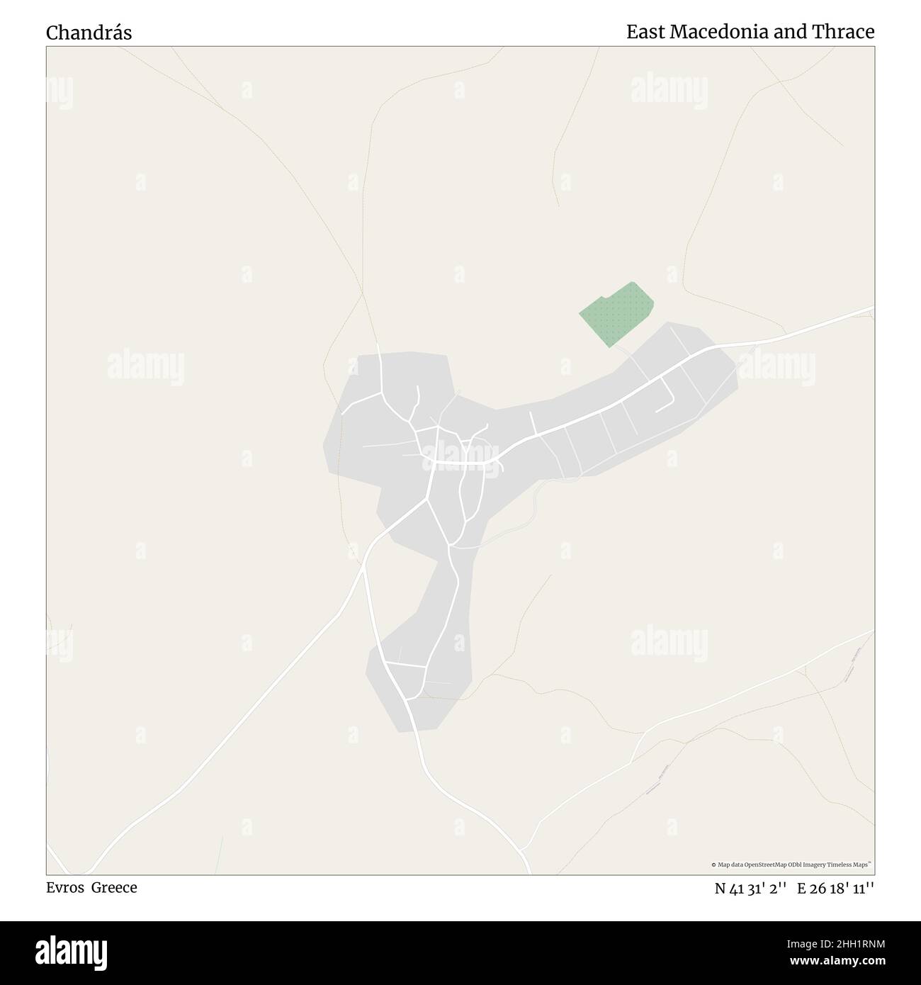 Chandrás, Evros, Griechenland, Ostmakedonien und Thrakien, N 41 31' 2 ...