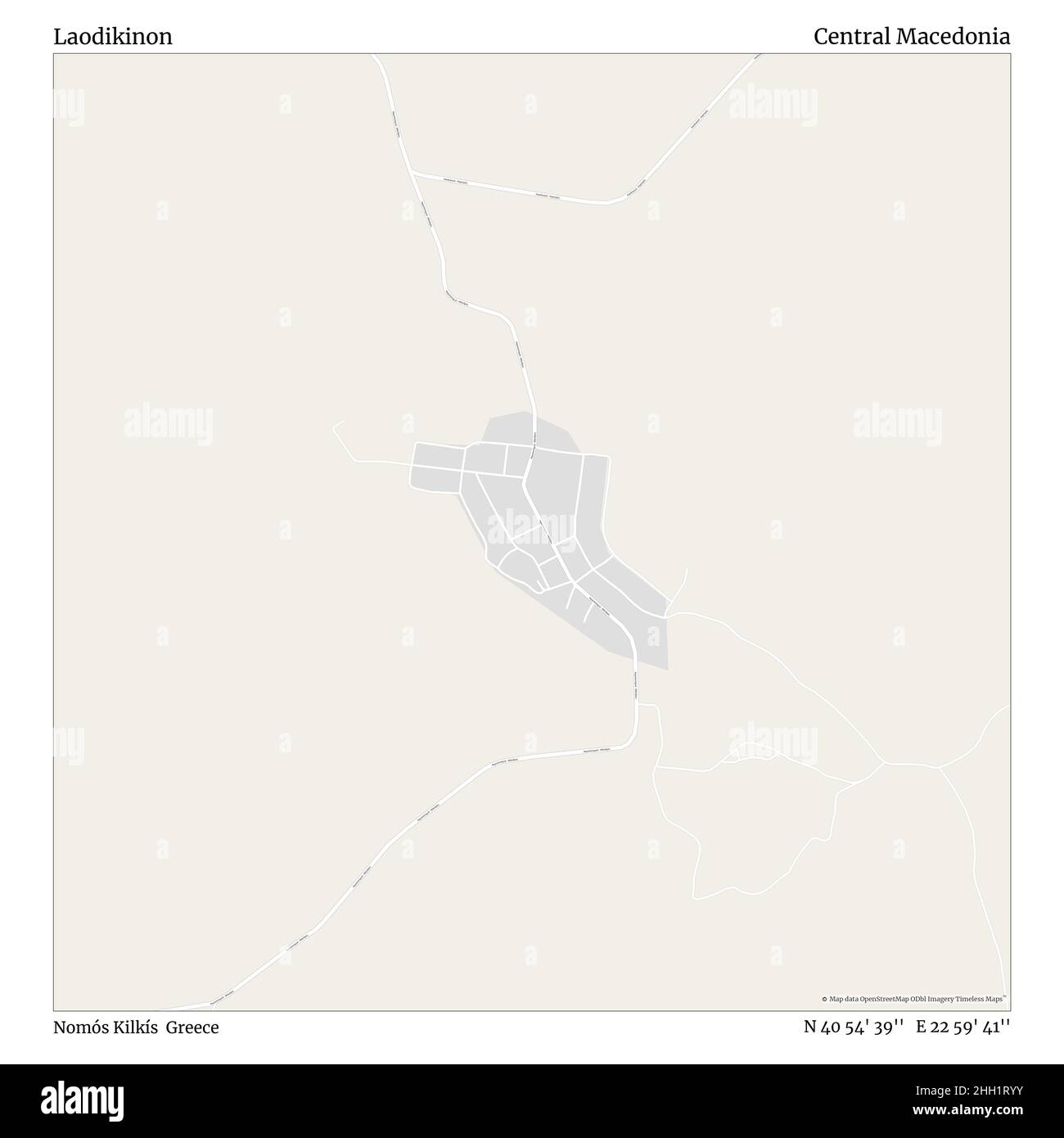 Laodikinon, Nomós Kilkís, Griechenland, Zentralmakedonien, N 40 54' 39 ...