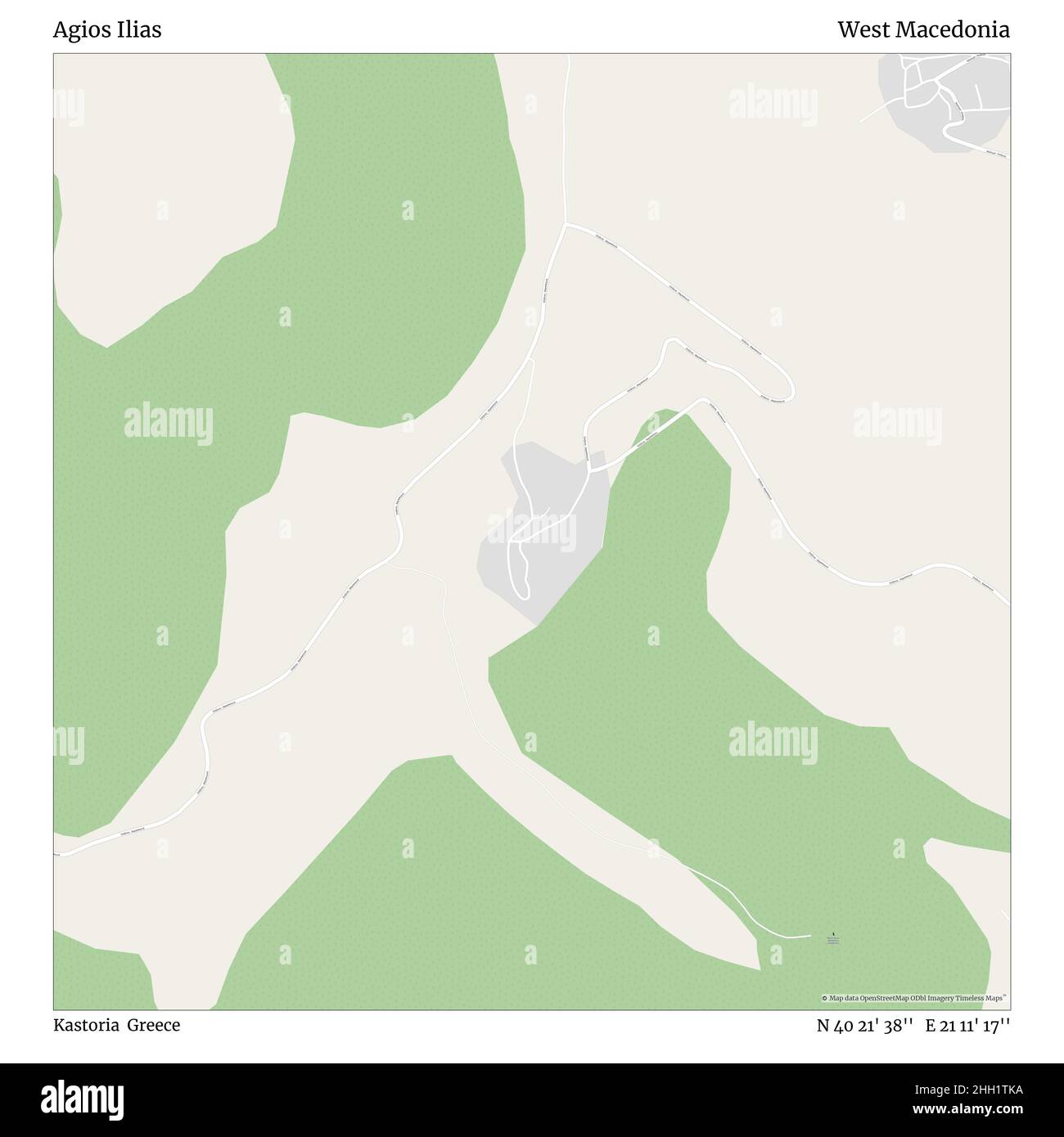 Agios Ilias, Kastoria, Griechenland, Westmakedonien, N 40 21' 38'', E ...