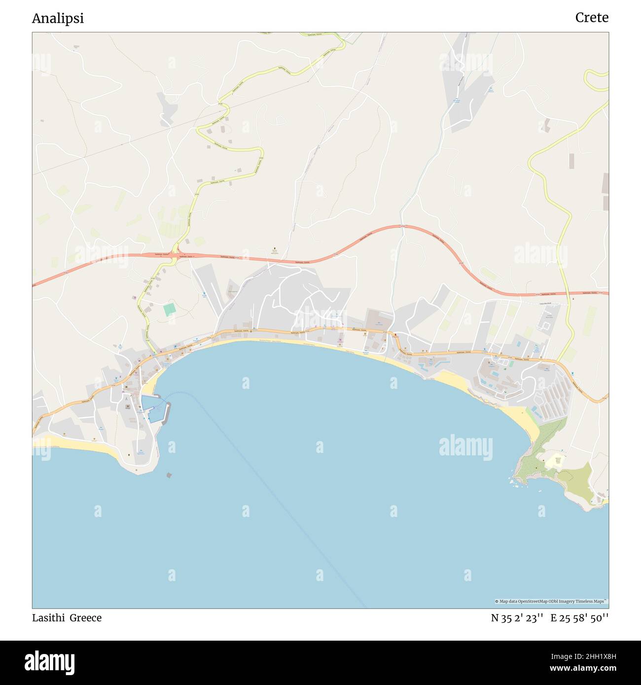 Analipsi, Lasithi, Greece, Crete, N 35 2' 23'', E 25 58' 50'', map ...