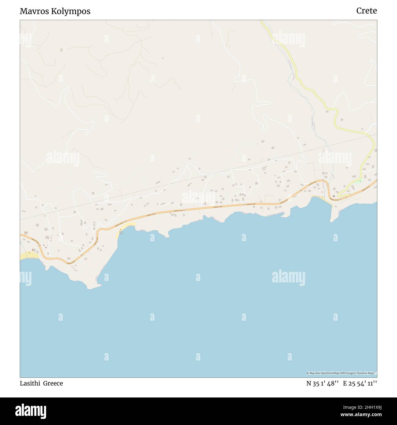 Mavros Kolympos, Lasithi, Greece, Crete, N 35 1' 48'', E 25 54' 11 ...