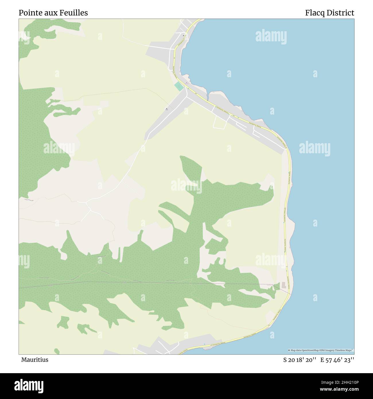 Pointe aux Feuilles, Mauritius, Flacq District, S 20 18' 20'', E 57 46 ...
