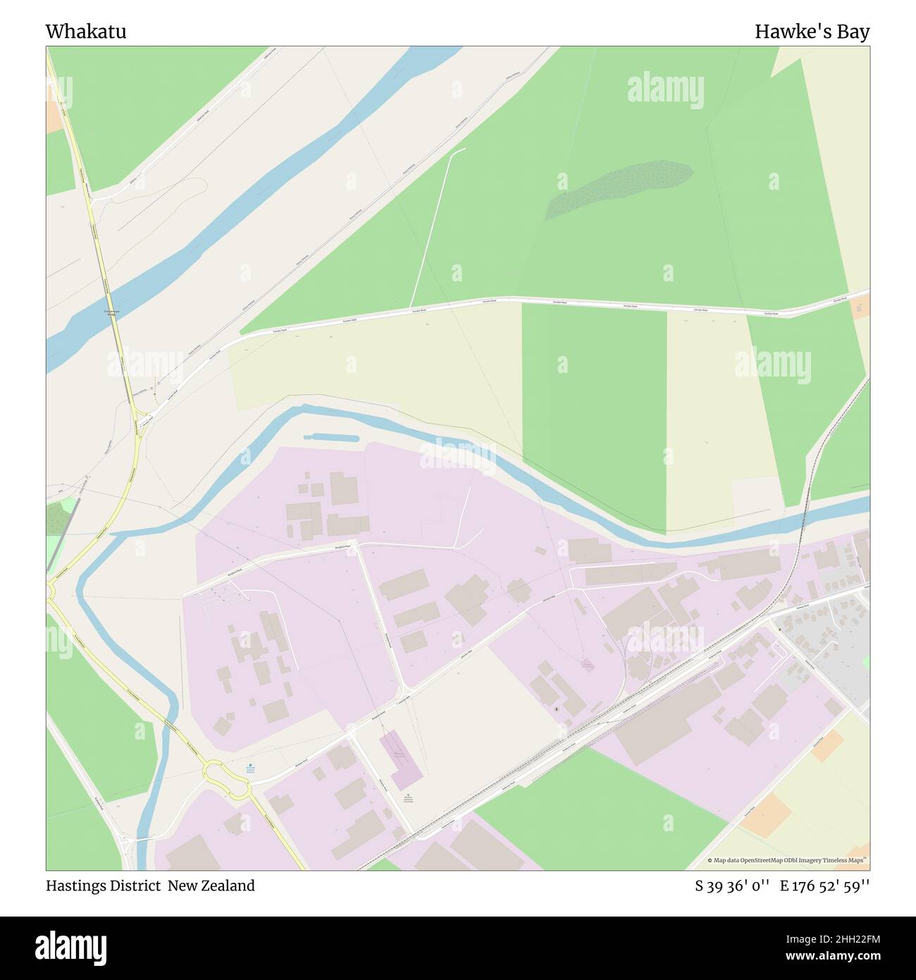 Whakatu, Hastings District, Neuseeland, Hawke's Bay, S 39 36' 0'', E ...
