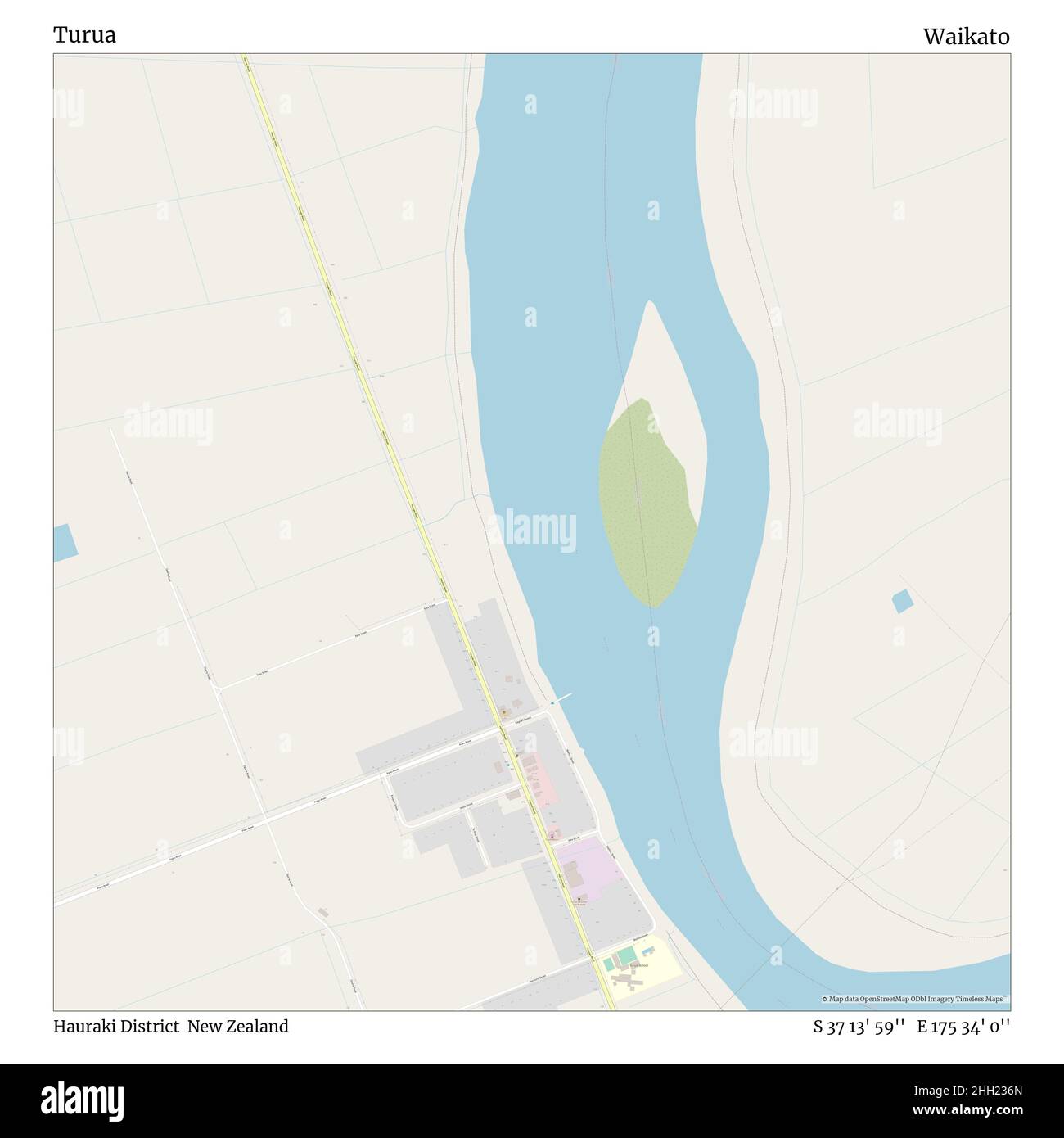 Turua, Hauraki District, Neuseeland, Waikato, S 37 13' 59'', E 175 34 ...