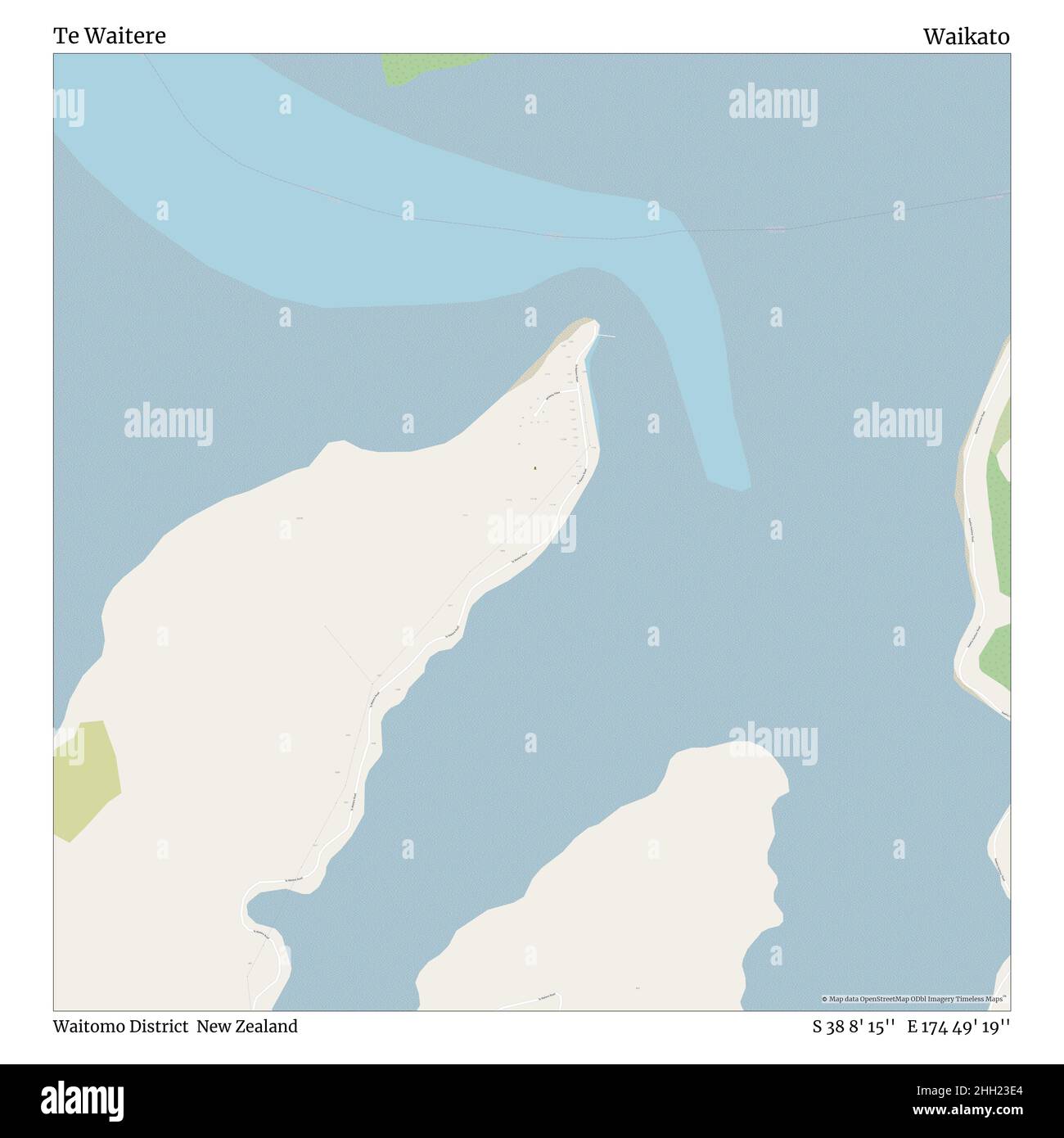 TE Waitere, Waitomo District, Neuseeland, Waikato, S 38 8' 15'', E 174 ...