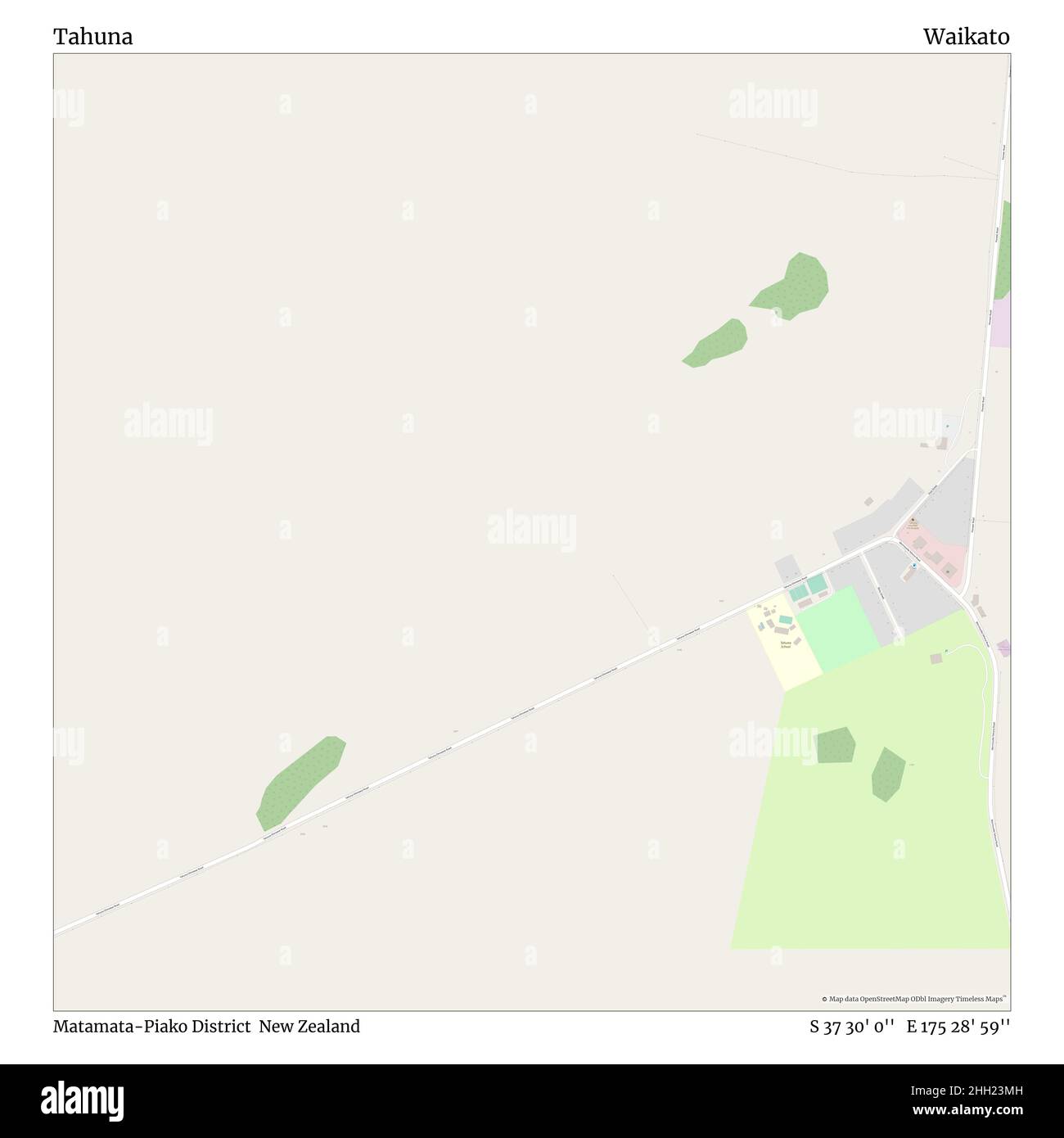 TAHUNA, Matamata-Piako District, Neuseeland, Waikato, S 37 30' 0'', E ...