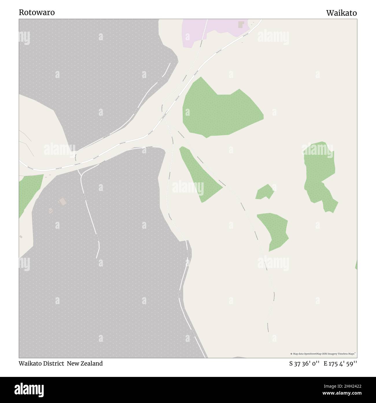 Rotowaro, Waikato District, Neuseeland, Waikato, S 37 36' 0'', E 175 4 ...