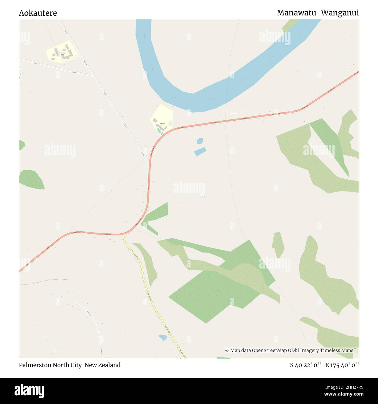 Aokautere, Palmerston North City, Neuseeland, Manawatu-Wanganui, S 40 ...