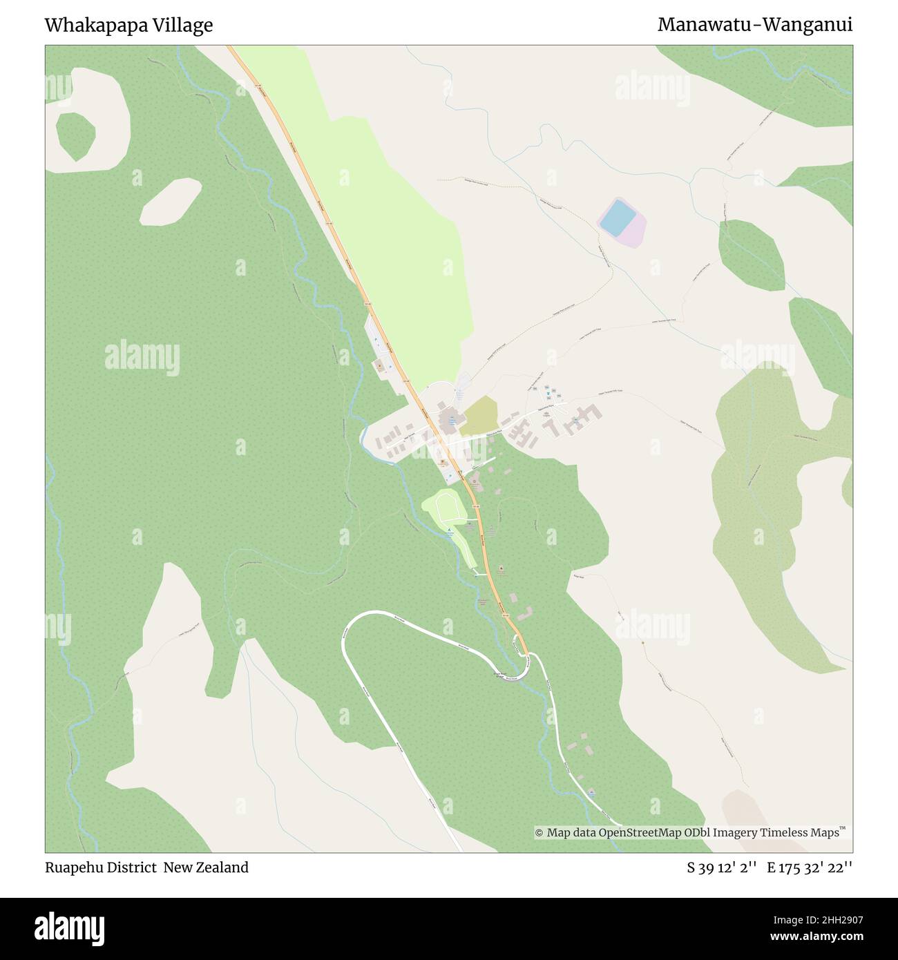 Whakapapa Village, Ruapehu District, Neuseeland, Manawatu-Wanganui, S ...