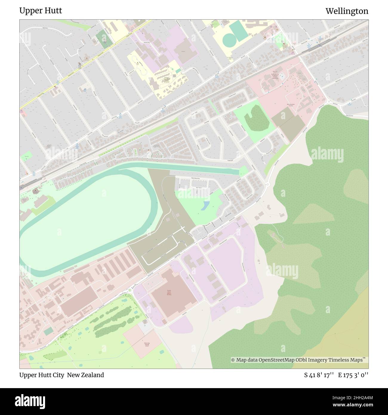 Upper Hutt, Upper Hutt City, Neuseeland, Wellington, S 41 8' 17'', E ...