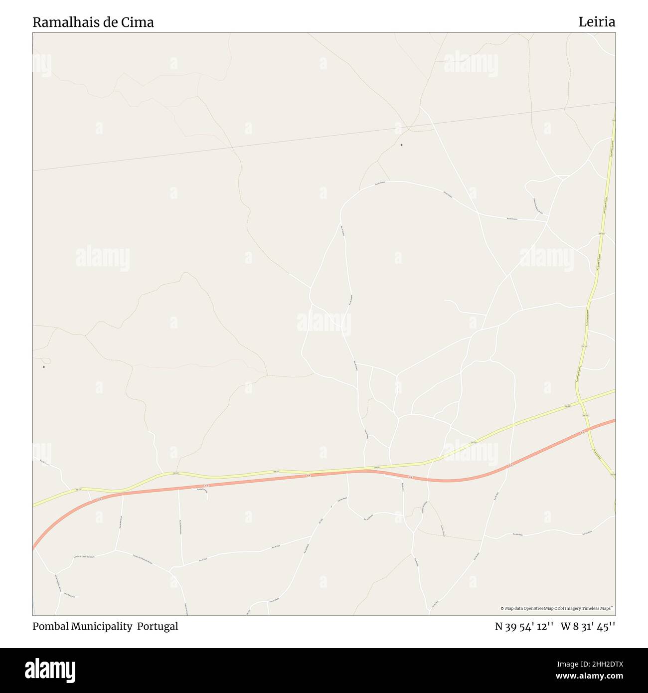 Ramalhais de Cima, Gemeinde Pombal, Portugal, Leiria, N 39 54' 12'', W ...