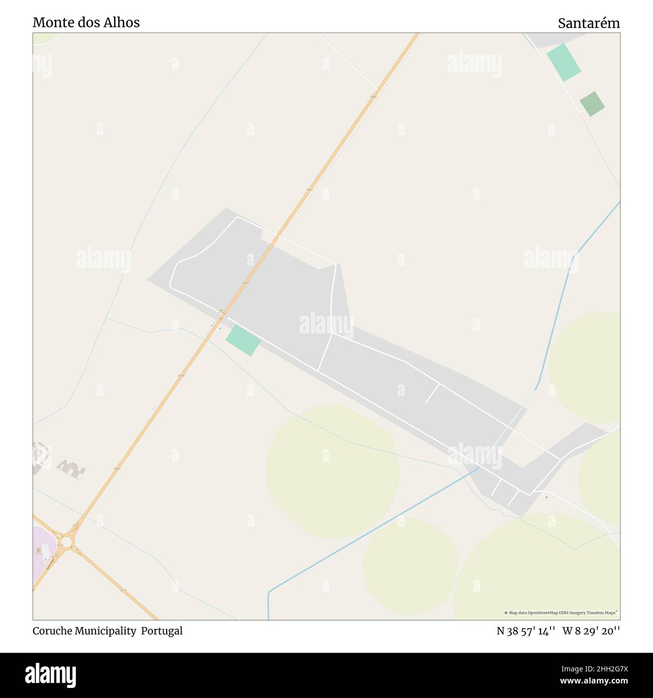Monte dos Alhos, Gemeinde Coruche, Portugal, Santarém, N 38 57' 14'', W ...