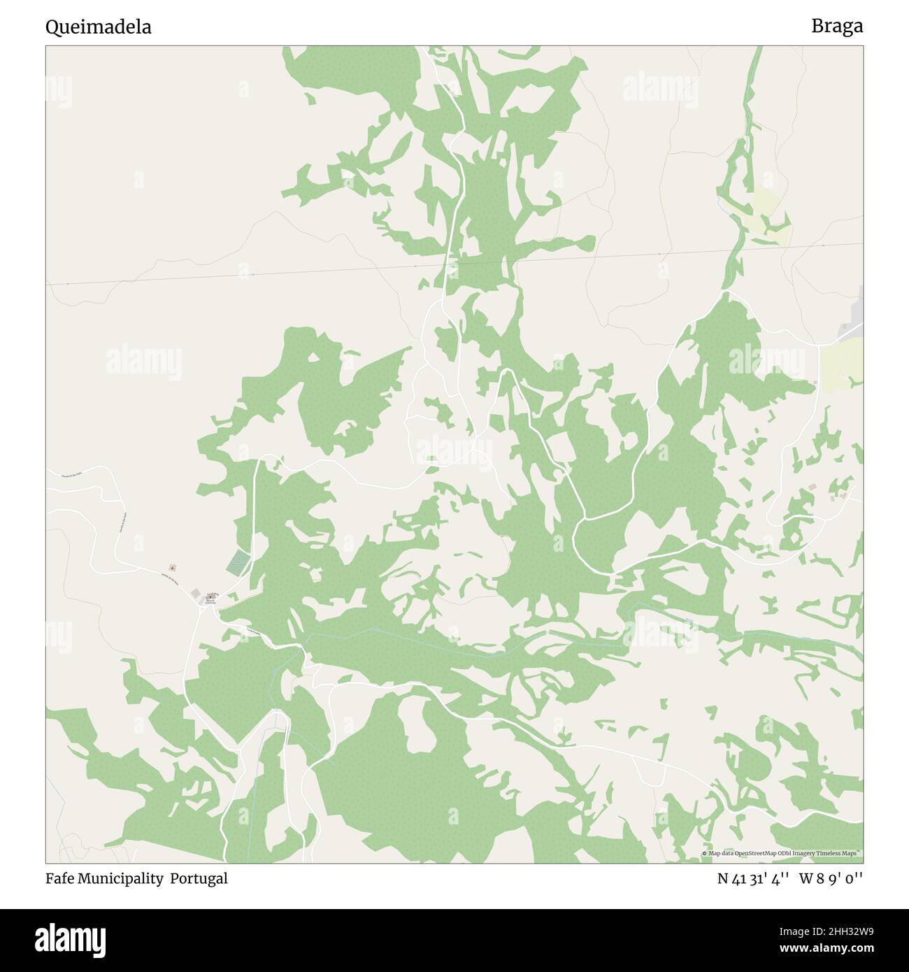 Queimadela, Gemeinde Fafe, Portugal, Braga, N 41 31' 4'', W 8 9' 0 ...