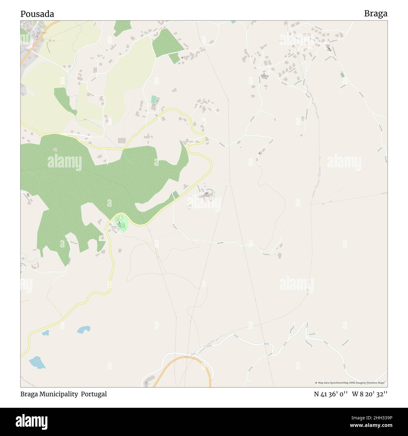 Pousada, Gemeinde Braga, Portugal, Braga, N 41 36' 0'', W 8 20' 32 ...