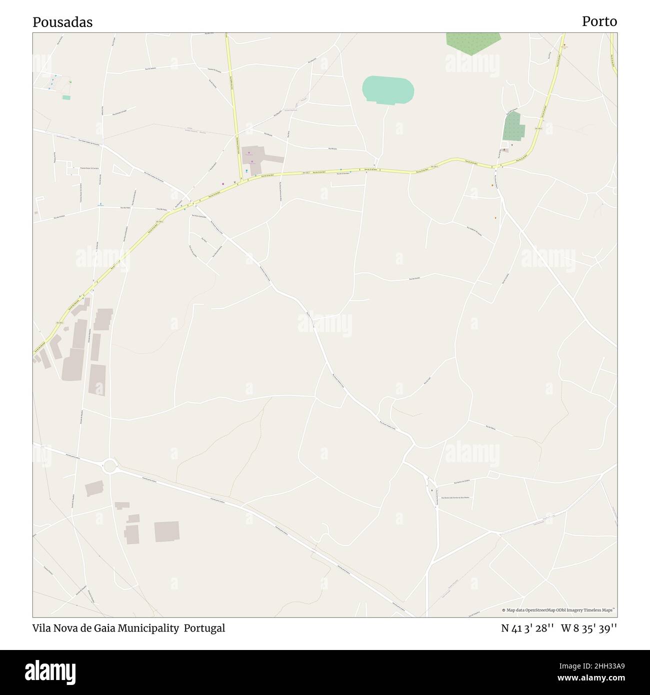 Pousadas, Gemeinde Vila Nova de Gaia, Portugal, Porto, N 41 3' 28'', W ...