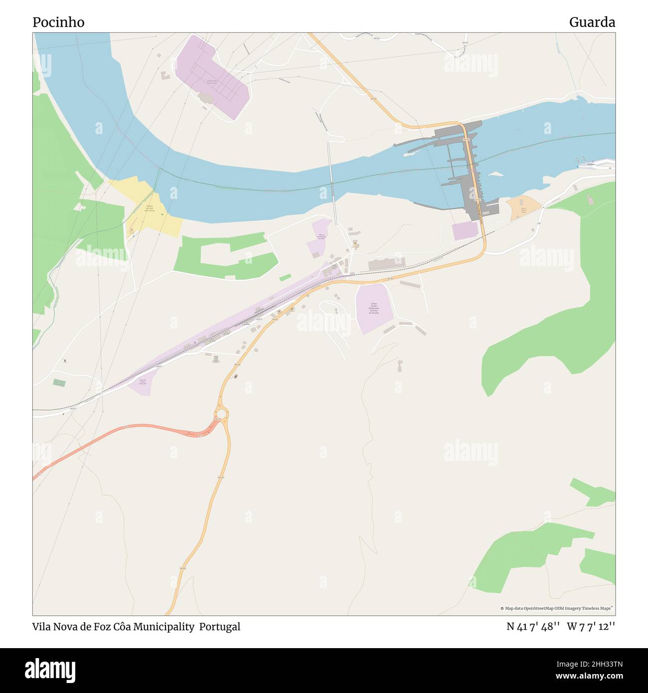 Pocinho, Vila Nova de Foz Côa Gemeinde, Portugal, Guarda, N 41 7' 48 ...