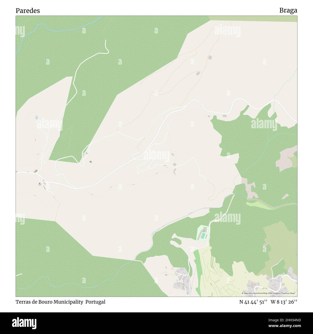 Paredes, Terras de Bouro Gemeinde, Portugal, Braga, N 41 44' 51'', W 8 ...