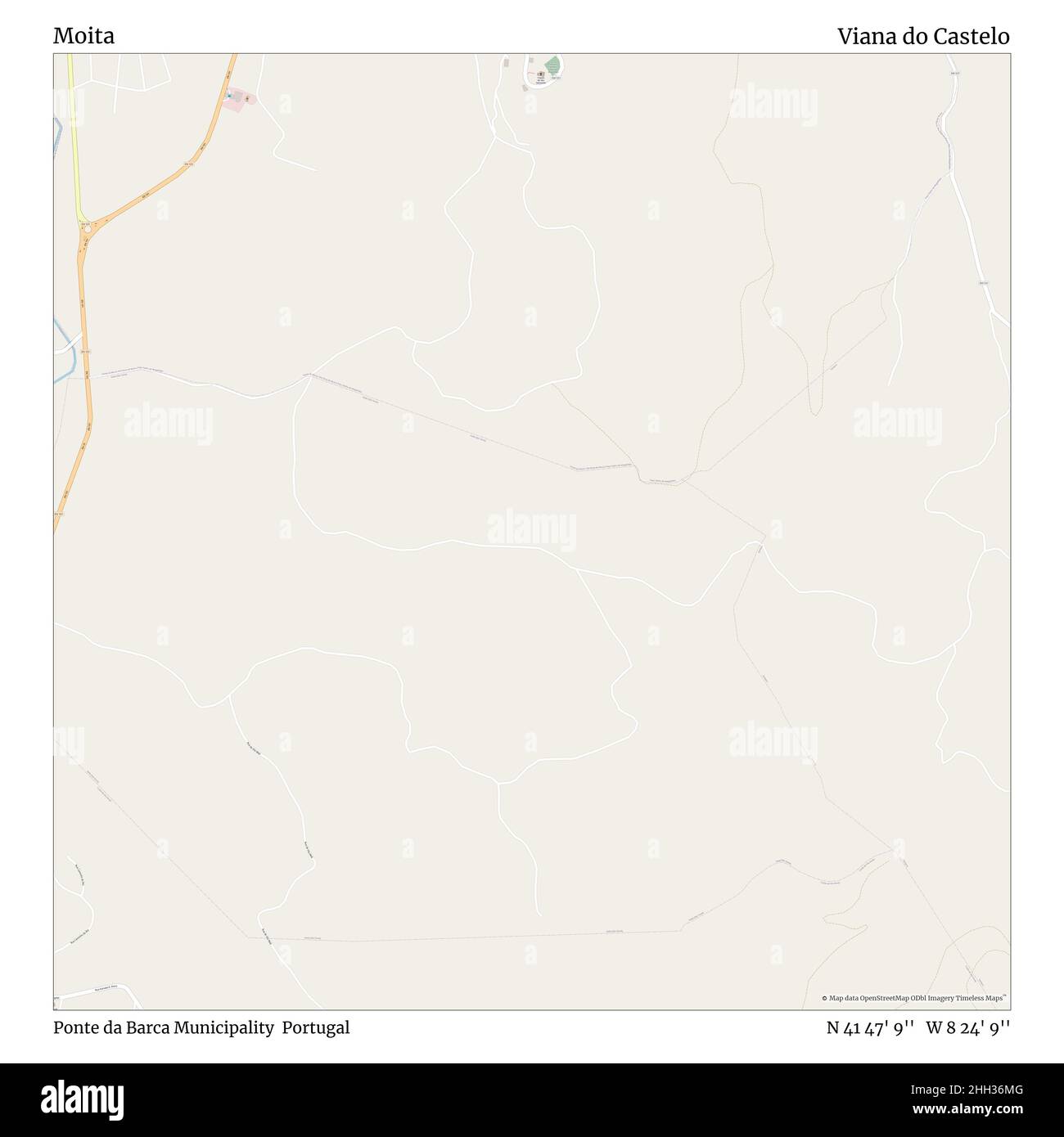 Moita, Gemeinde Ponte da Barca, Portugal, Viana do Castelo, N 41 47' 9 ...