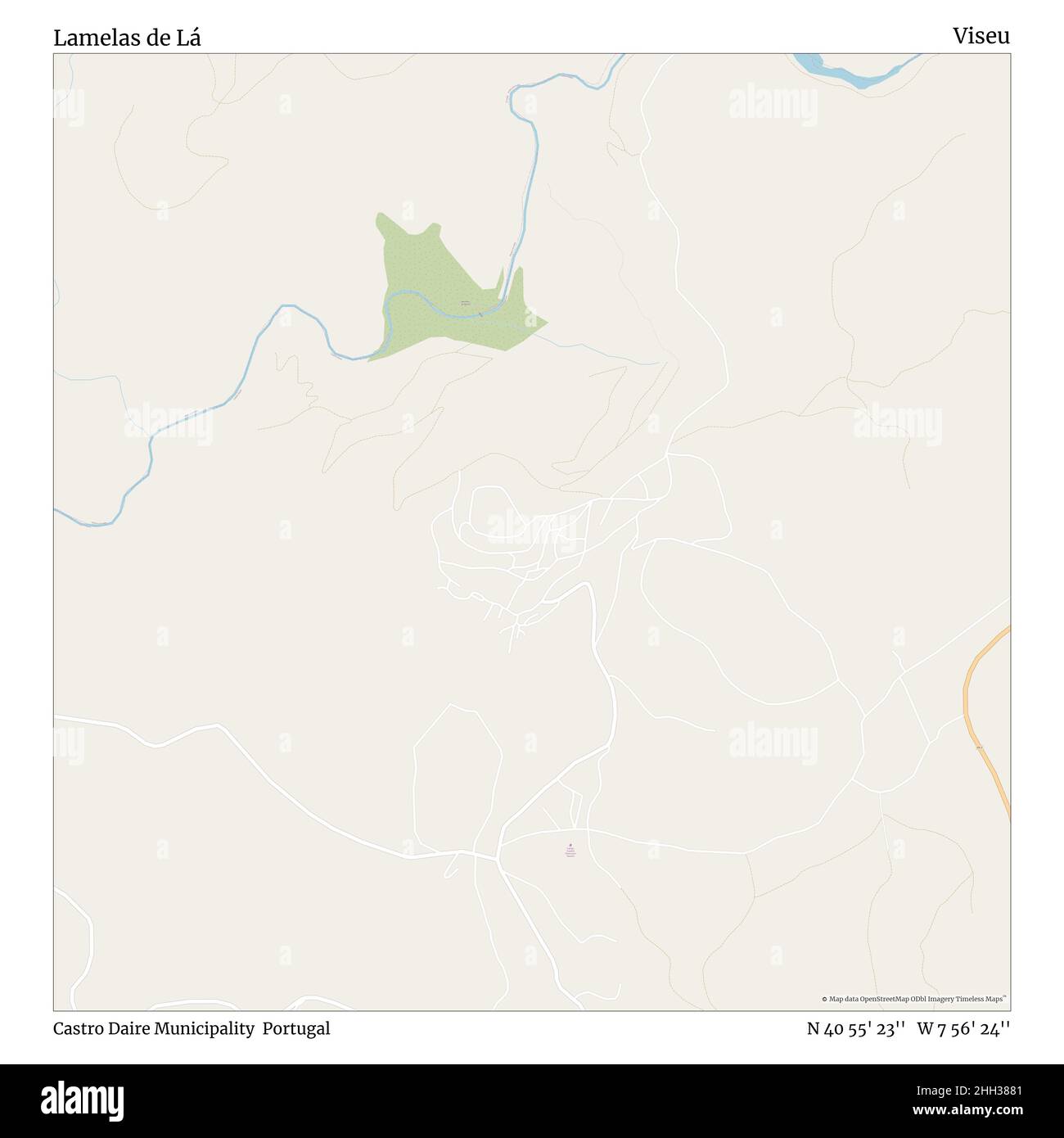 Lamelas de Lá, Gemeinde Castro Daire, Portugal, Viseu, N 40 55' 23'', W ...