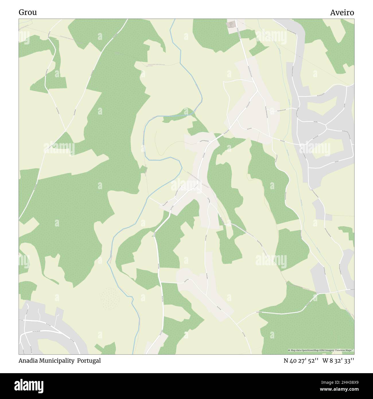 Grou, Gemeinde Anadia, Portugal, Aveiro, N 40 27' 52'', W 8 32' 33 ...