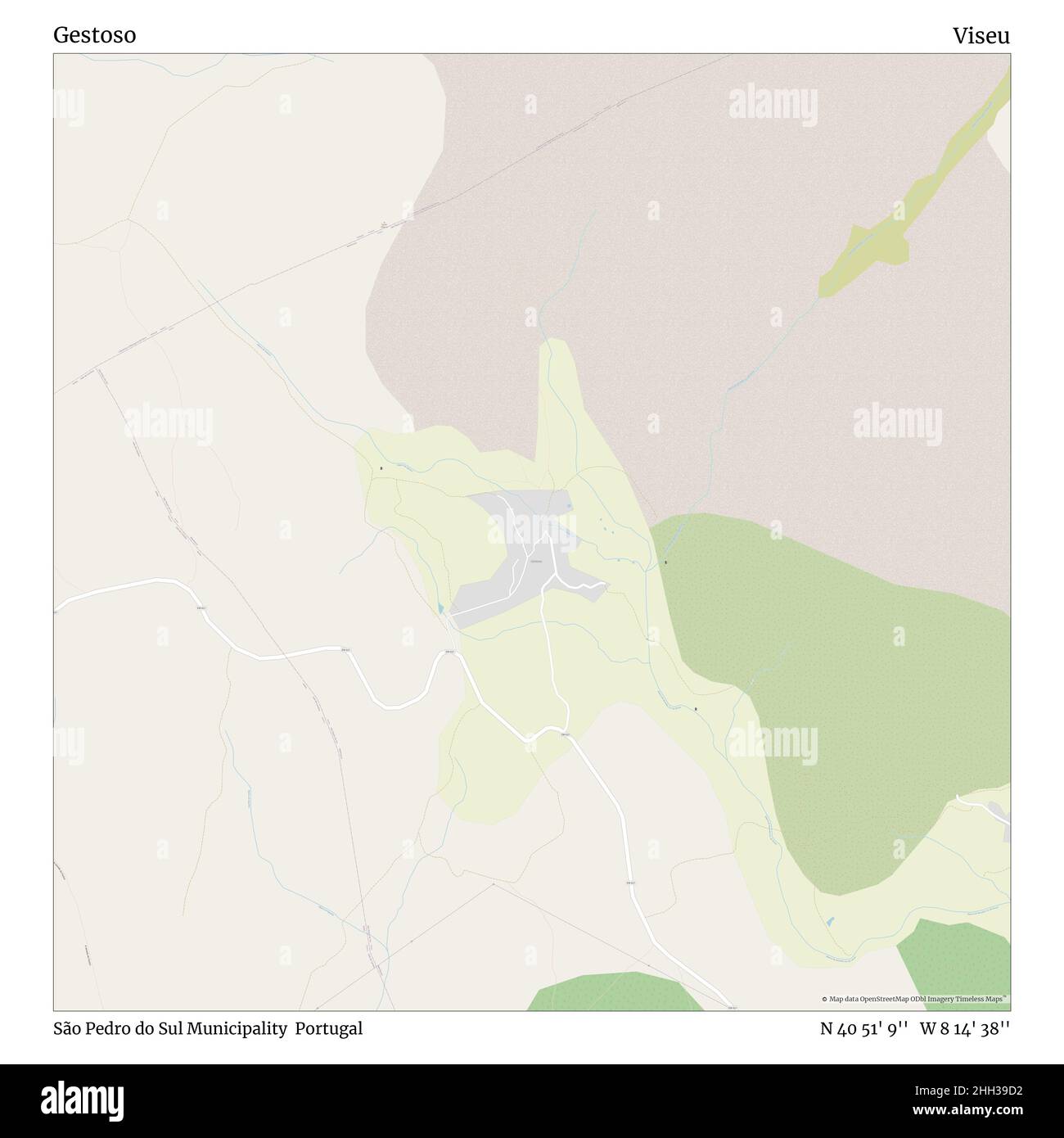Gestoso, Gemeinde São Pedro do Sul, Portugal, Viseu, N 40 51' 9'', W 8 ...