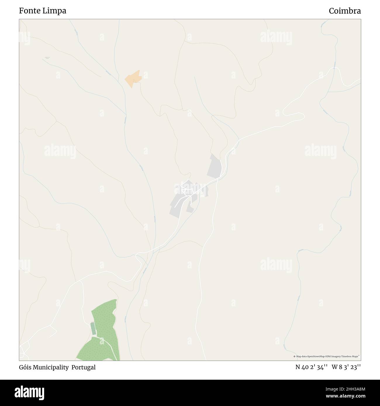 Fonte Limpa, Gemeinde Góis, Portugal, Coimbra, N 40 2' 34'', W 8 3' 23 ...