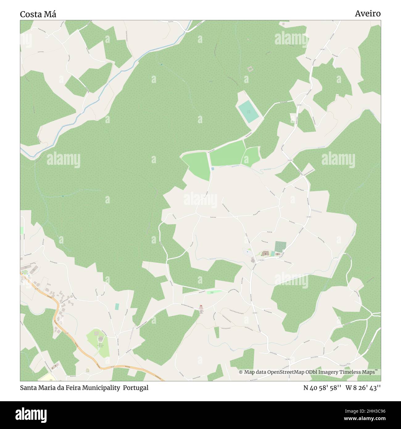 Costa Má, Gemeinde Santa Maria da Feira, Portugal, Aveiro, N 40 58' 58 ...