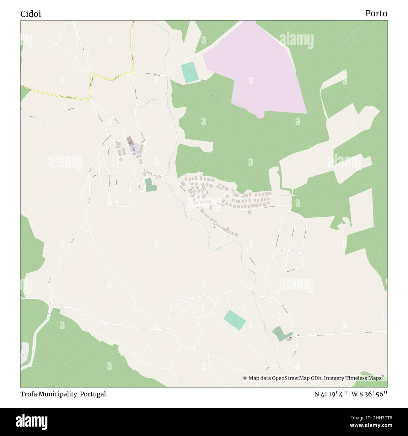 Cidoi, Gemeinde Trofa, Portugal, Porto, N 41 19' 4'', W 8 36' 56'', map ...