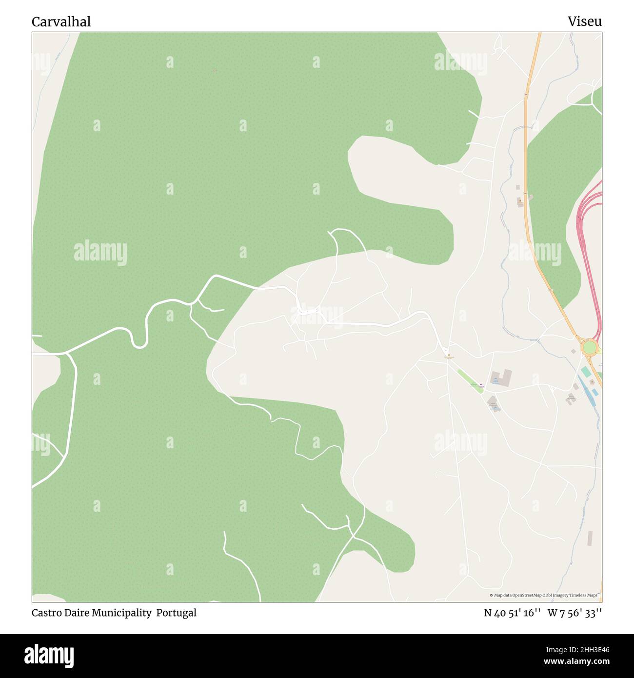 Carvalhal, Gemeinde Castro Daire, Portugal, Viseu, N 40 51' 16'', W 7 ...