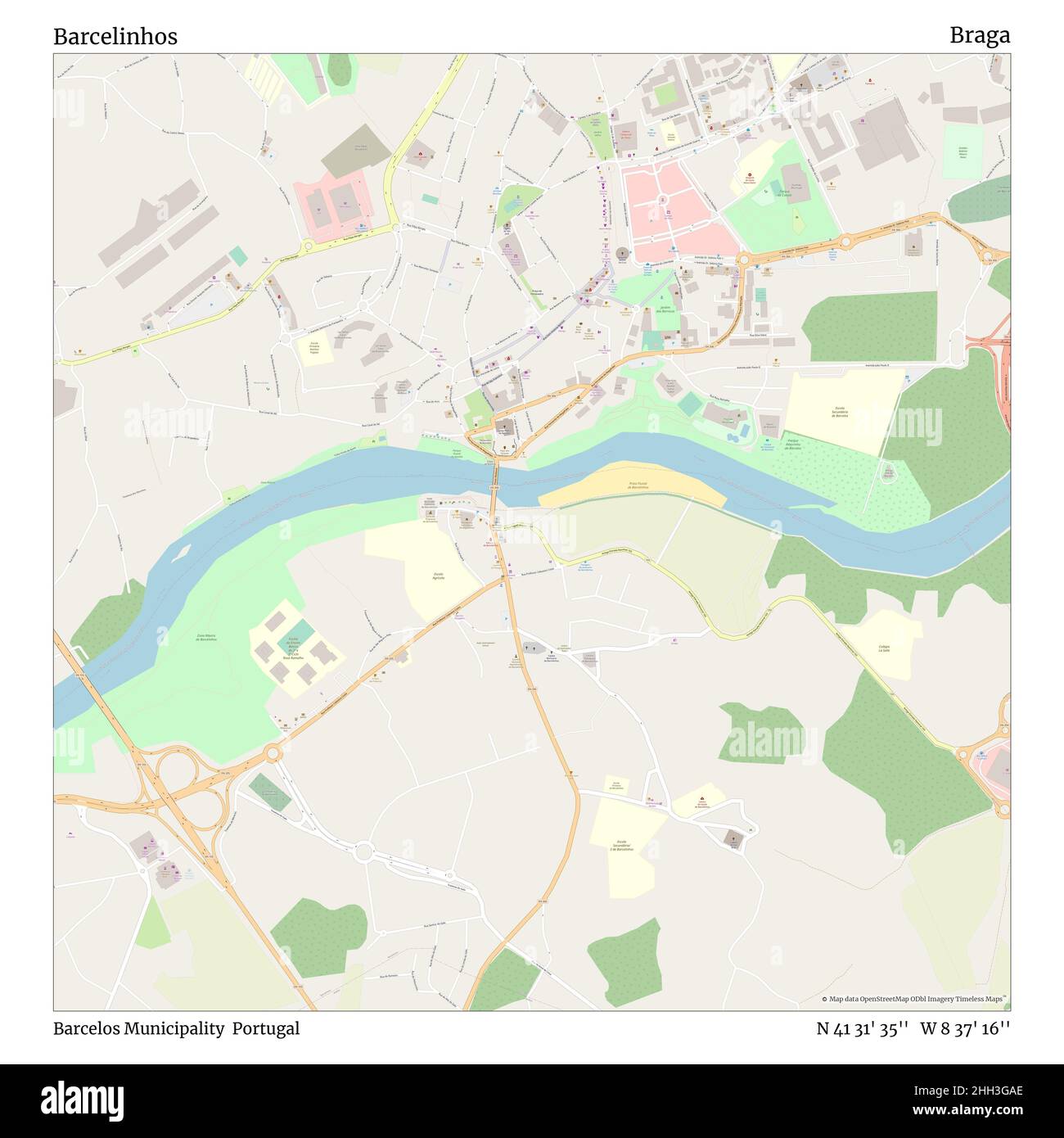 Barcelinhos, Gemeinde Barcelos, Portugal, Braga, N 41 31' 35'', W 8 37 ...