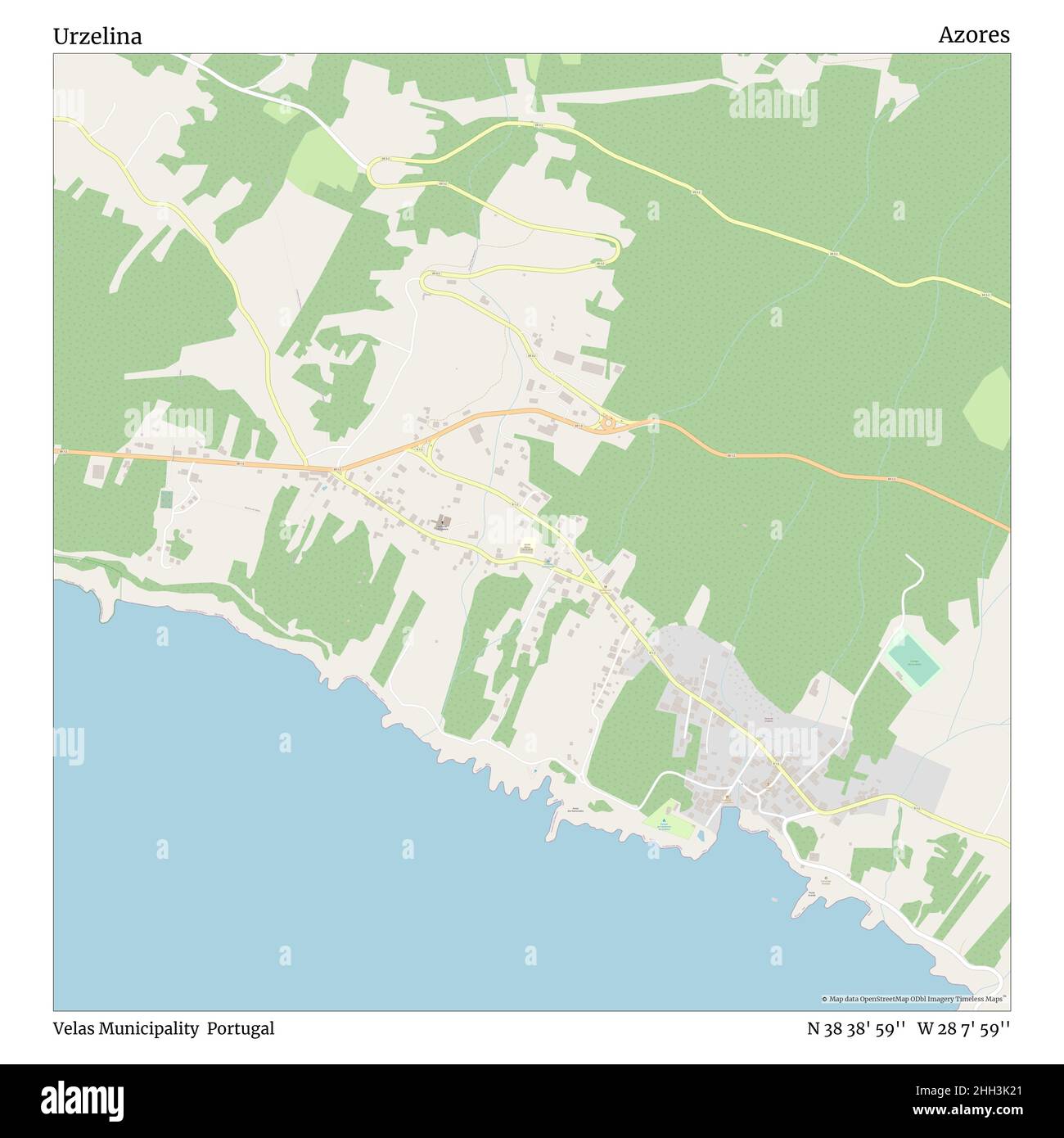 Urzelina, Gemeinde Velas, Portugal, Azoren, N 38 38' 59'', W 28 7' 59 ...