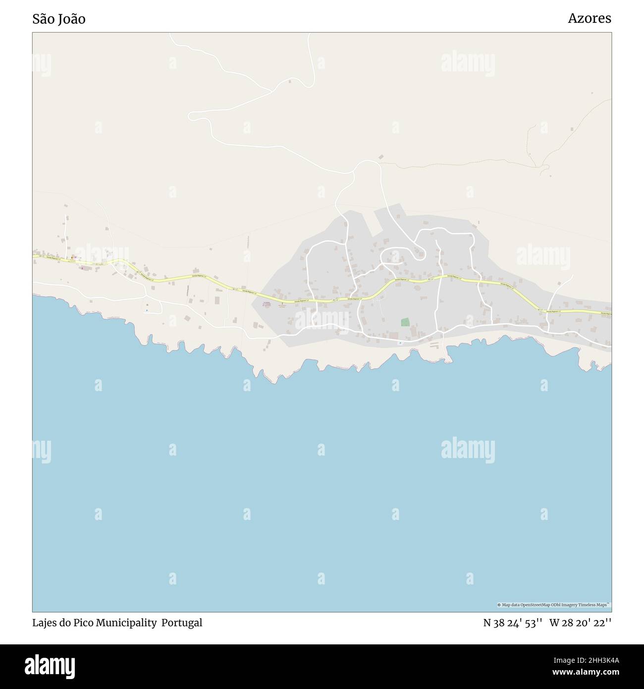 São João, Gemeinde Lajes do Pico, Portugal, Azoren, N 38 24' 53'', W 28 ...
