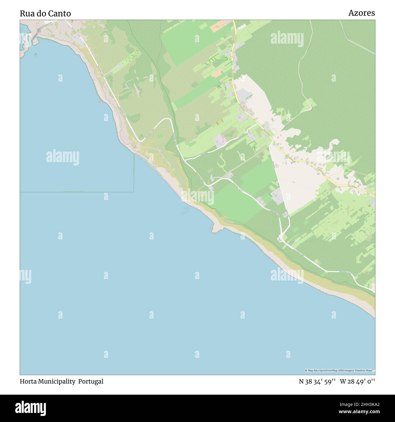 Rua do Canto, Gemeinde Horta, Portugal, Azoren, N 38 34' 59'', W 28 49 ...