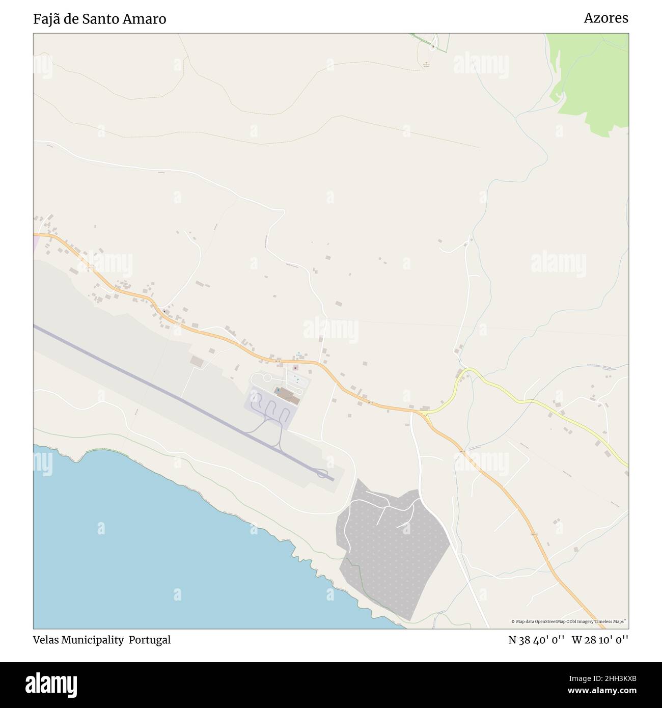 Fajã de Santo Amaro, Gemeinde Velas, Portugal, Azoren, N 38 40' 0'', W ...