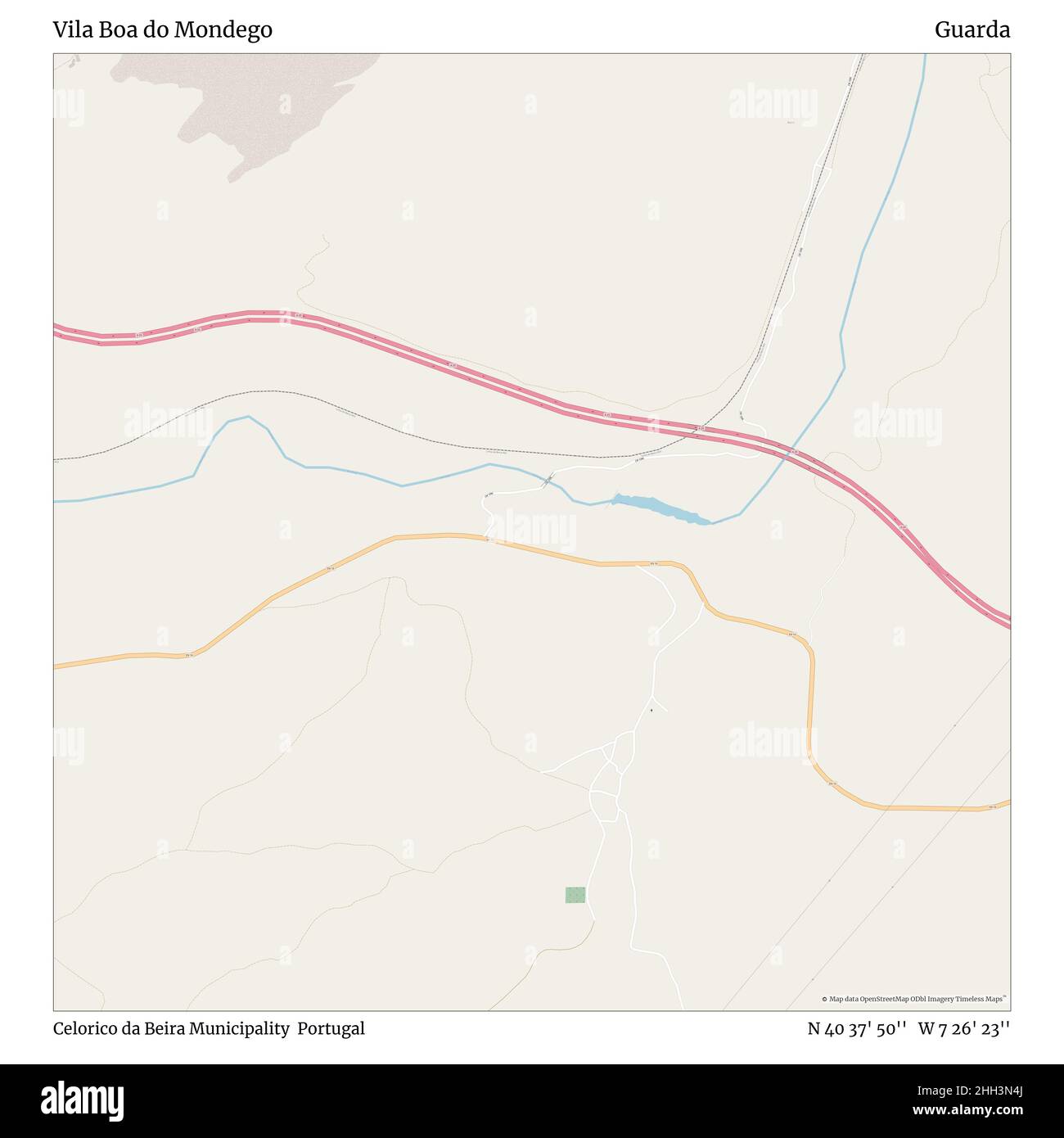 Vila Boa do Mondego, Gemeinde Celorico da Beira, Portugal, Guarda, N 40 ...