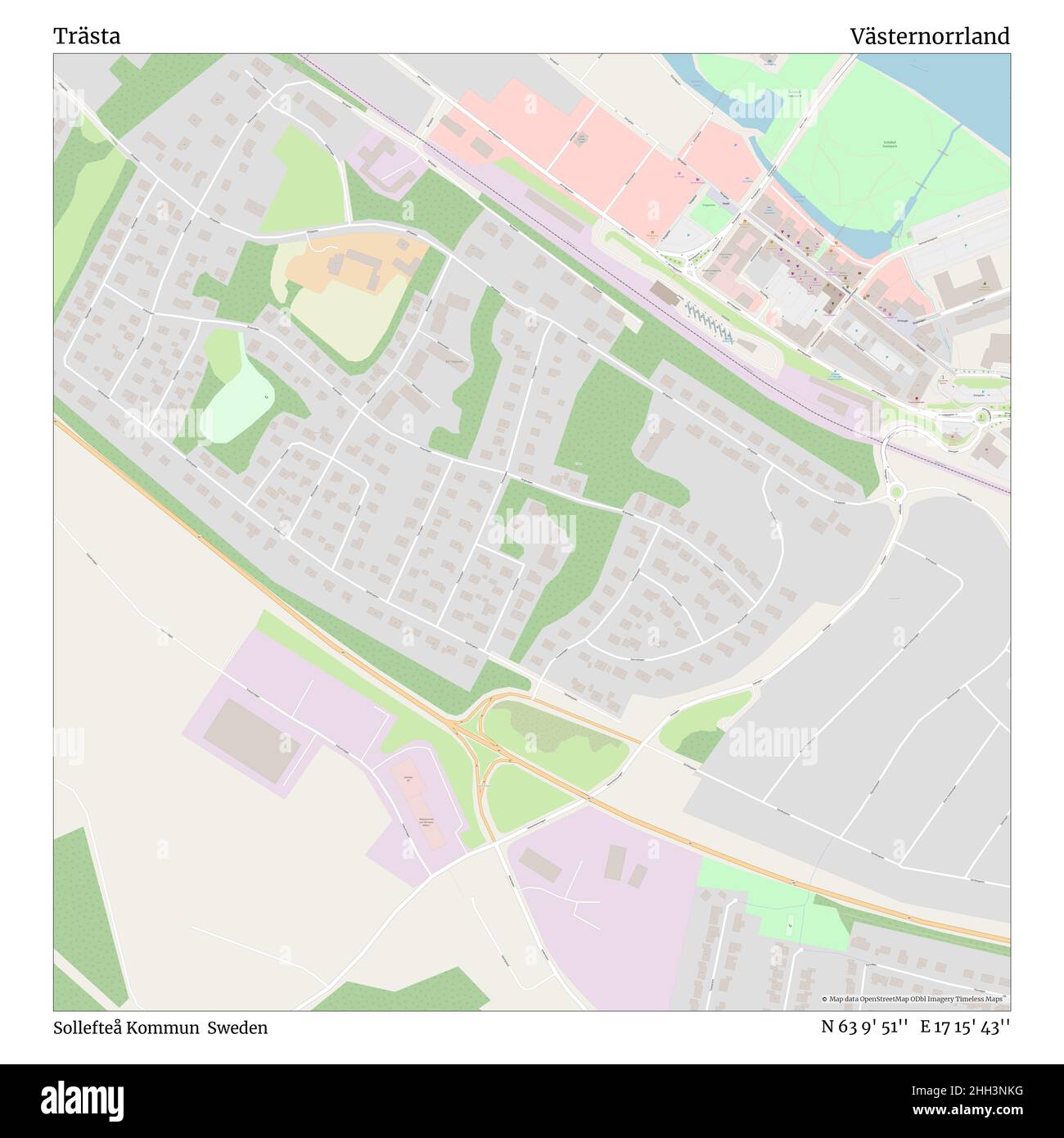 Trästa, Sollefteå Kommun, Schweden, Västernorrland, N 63 9' 51'', E 17 ...